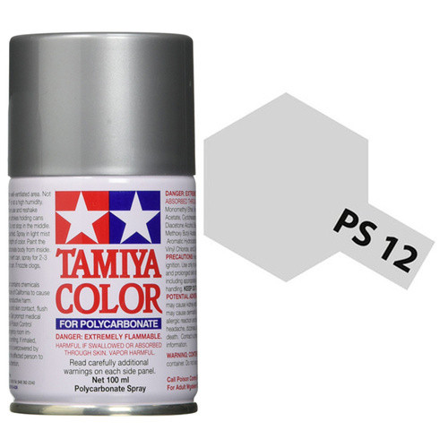 Tamiya PS-12 Silver Spray paint- 75-T86012 | Outsiders RC