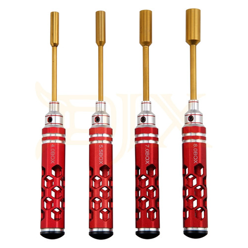 4pcs Red Hollow Handle Nut driver Tools Kit | Outsiders RC