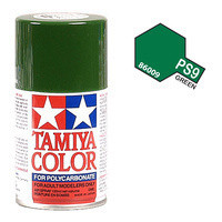 TAMIYA PS-9 GREEN POLYCARBONATE SPRAY PAINT 100ML | Outsiders RC