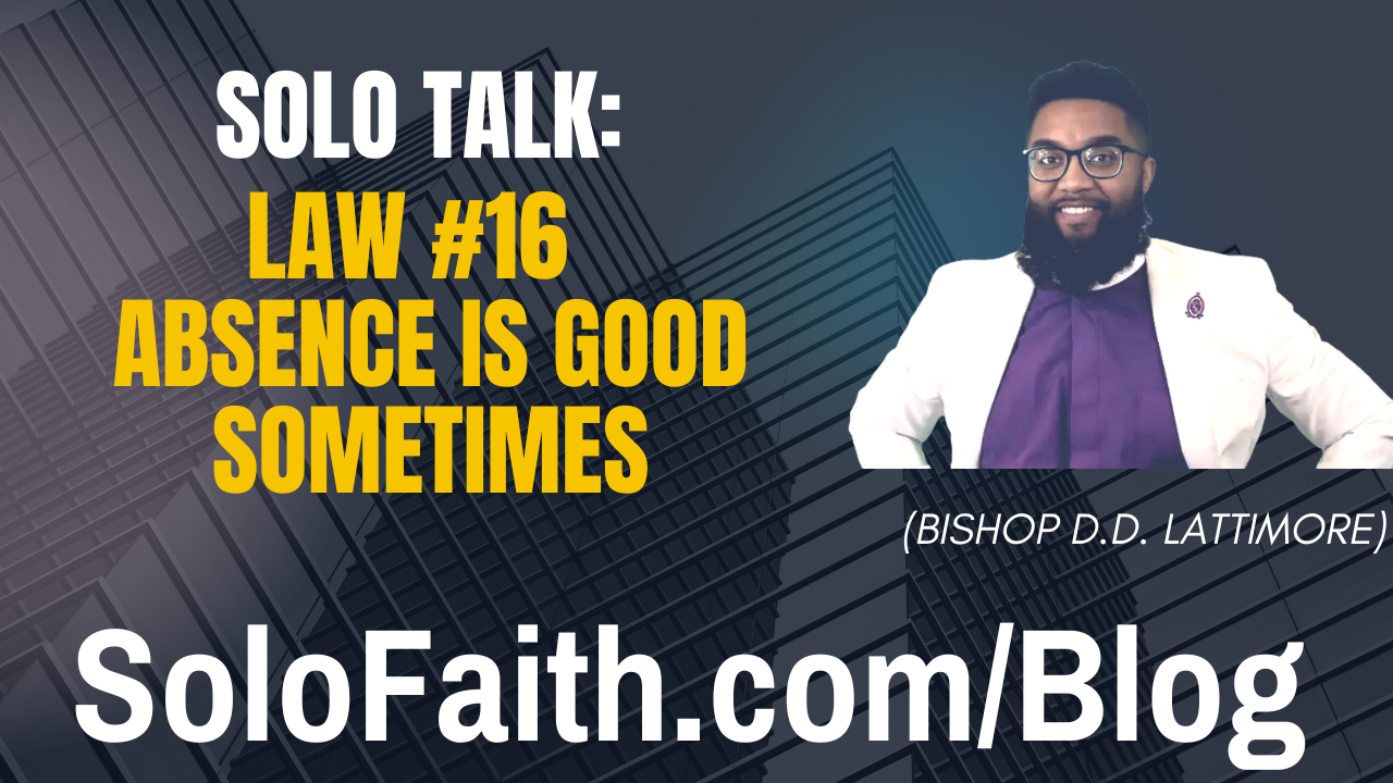 Recap Sermon Notes | 48 Laws Of Power | Law 16 | Absence Is Good Sometimes