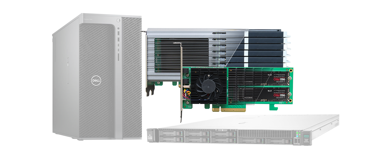 HighPoint NVMe PCIe AIC Drives with Seamless Integration