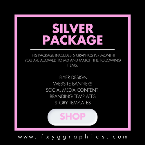 SILVER MONTHLY RETAINER | foxxygirlgraphics