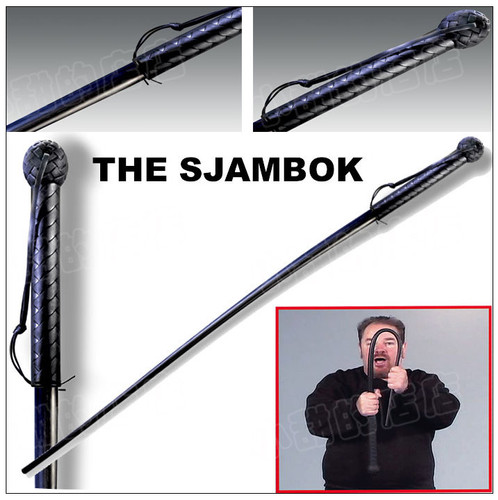 Cold Steel Sjambok, sort | Pentagon Army