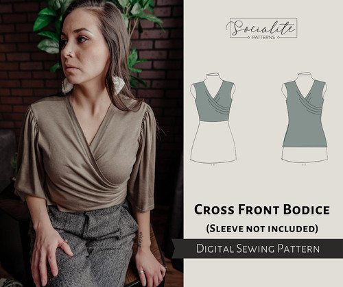 Cross Front Bodice Pattern | Socialite Patterns