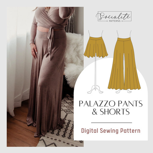 Palazzo Pants Pattern | Socialite Patterns