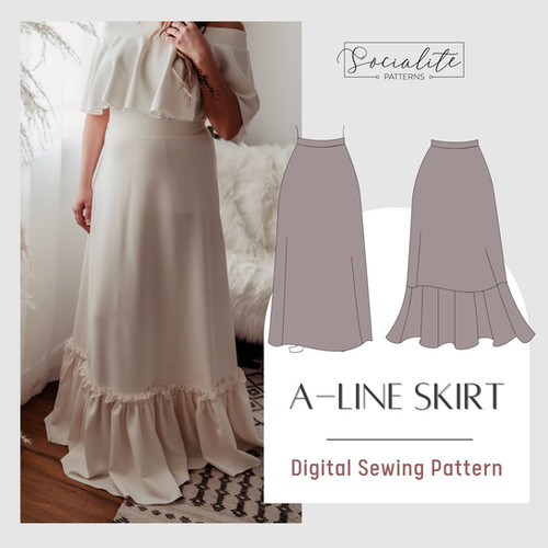A-Line Skirt Pattern | Socialite Patterns