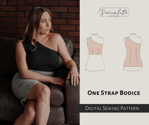 One Strap Bodice Pattern | Socialite Patterns