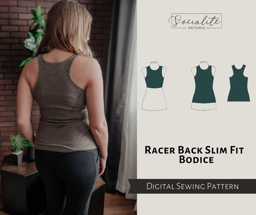 Racer Back Slim Bodice Pattern | Socialite Patterns