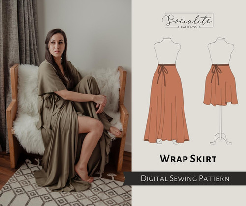 Wrap Skirt Pattern | Socialite Patterns