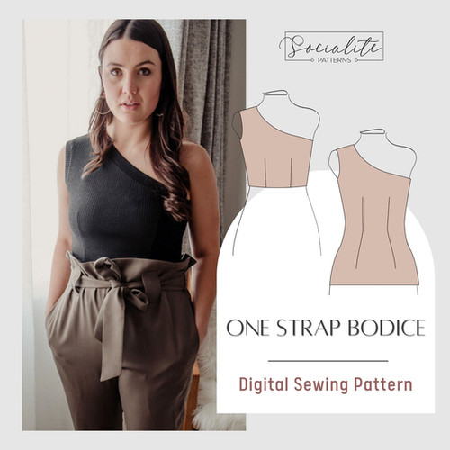 One Strap Bodice Pattern | Socialite Patterns