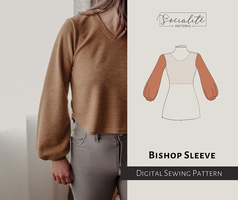 Bishop Sleeve Pattern | Socialite Patterns