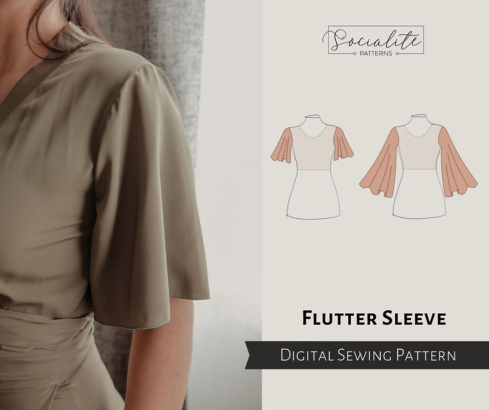 Flutter Sleeve Pattern | Socialite Patterns