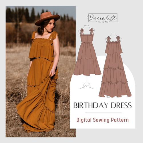 Birthday Dress Pattern | Socialite Patterns