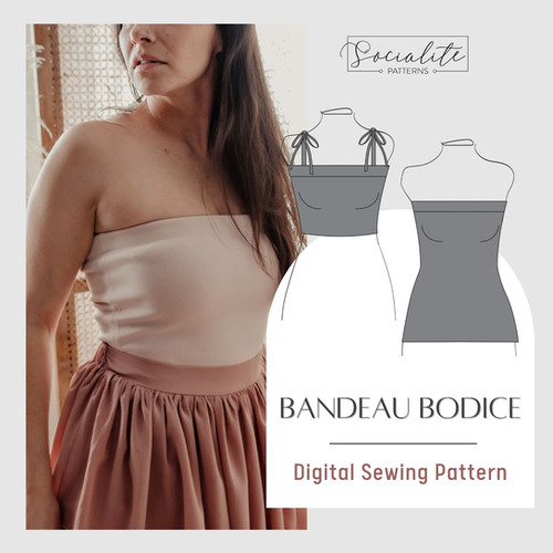 Bandeau Slim Fit Bodice Pattern | Socialite Patterns
