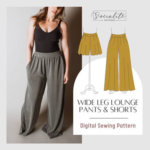 Wide Leg Lounge Pants Pattern | Socialite Patterns