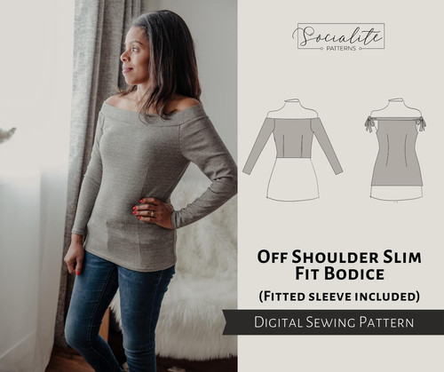 Off Shoulder Slim Bodice Pattern | Socialite Patterns