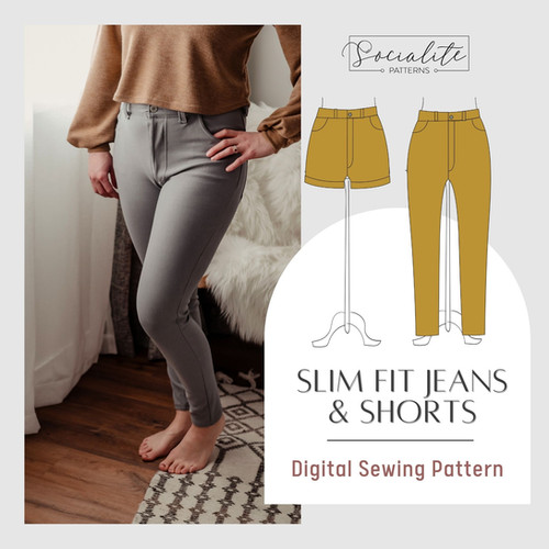 Slim Fit Jeans Pattern | Socialite Patterns