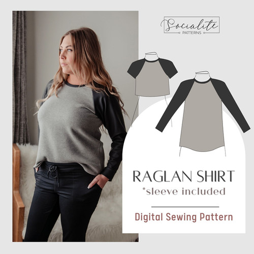 Raglan Shirt Pattern | Socialite Patterns