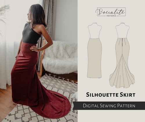 Silhouette Skirt Pattern | Socialite Patterns