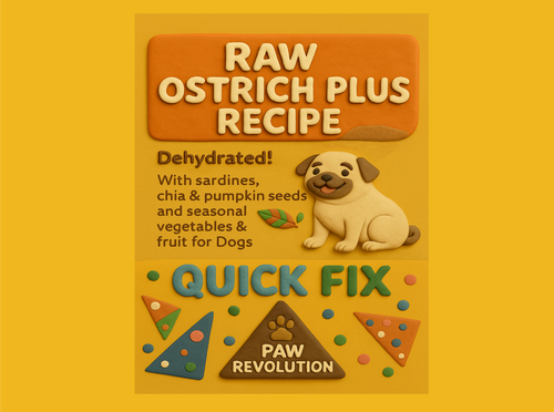 Quick Fix Raw Ostrich for Dogs - Super Miniz | Paw Revolution