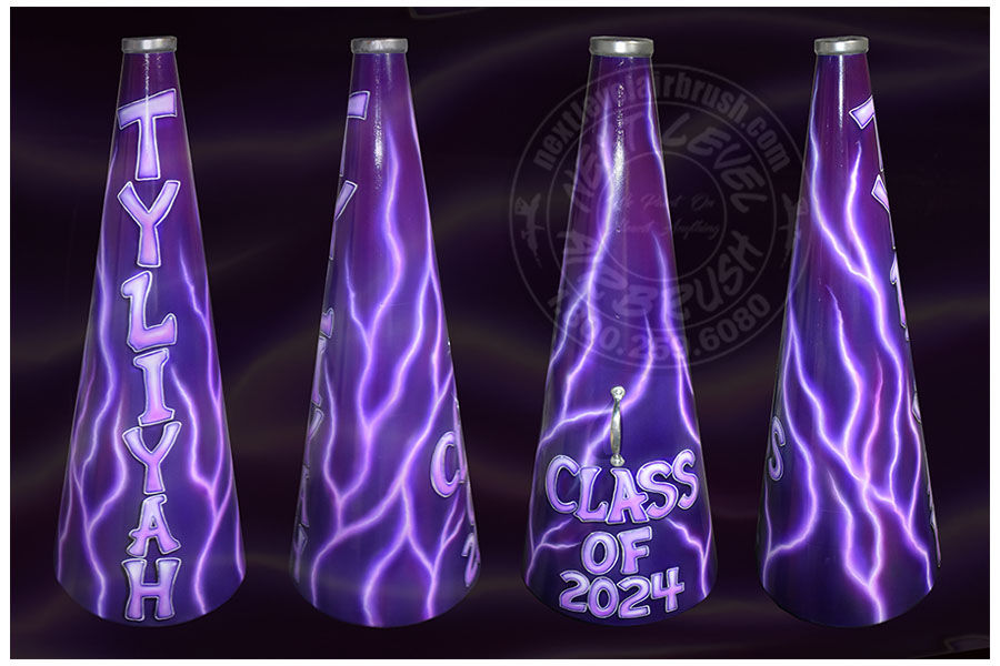 Custom Painted Megaphones | Next Level Airbrush