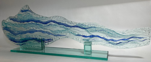 12" x 37" Stream Song | Tom Carter Glass