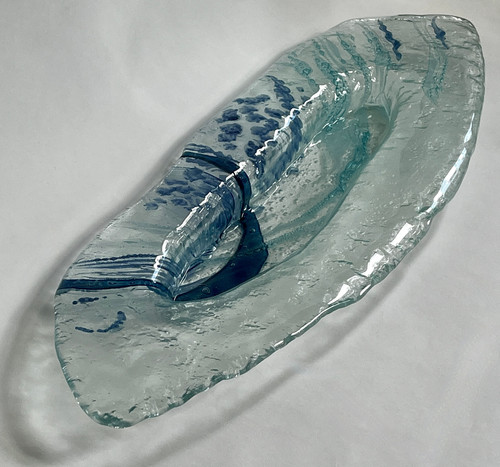 27" x 9" Icy Shard | Tom Carter Glass