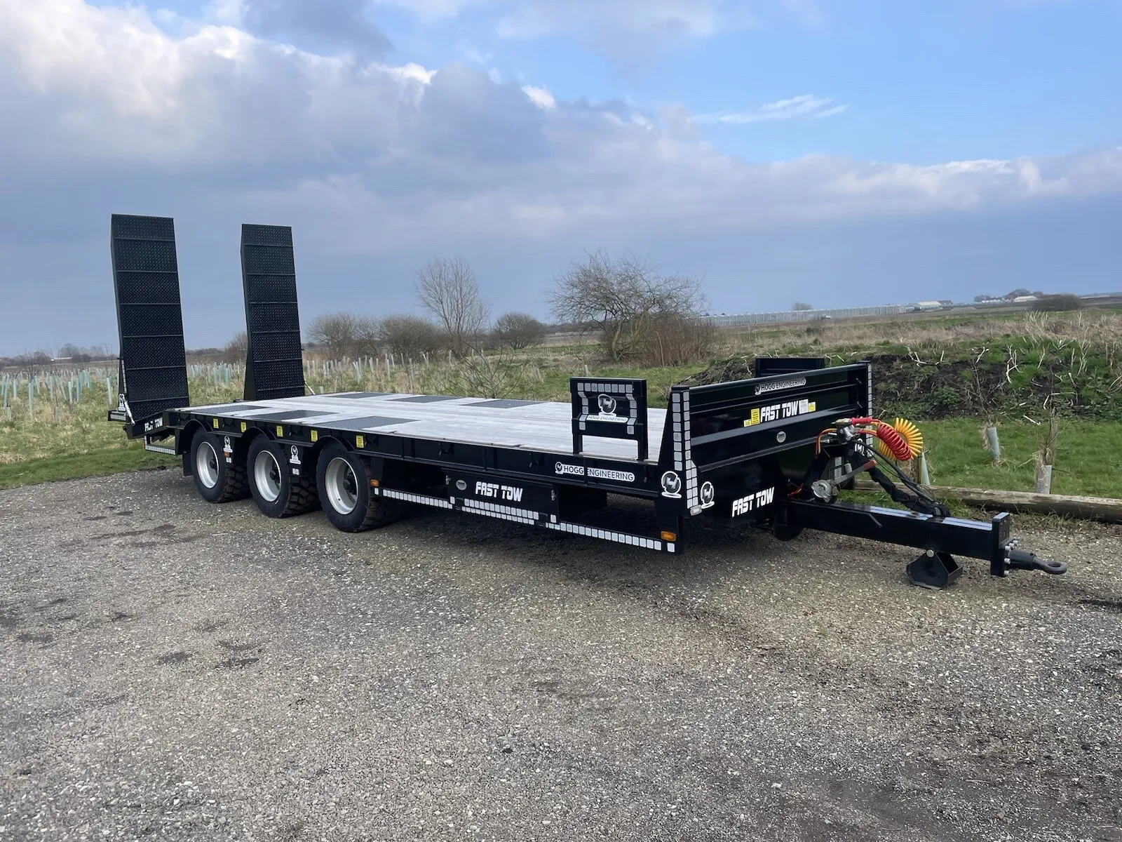 NEW HOGG - Low Loader Trailer Tractor - Hyd Ramps + VAT | Tyson Sales ...