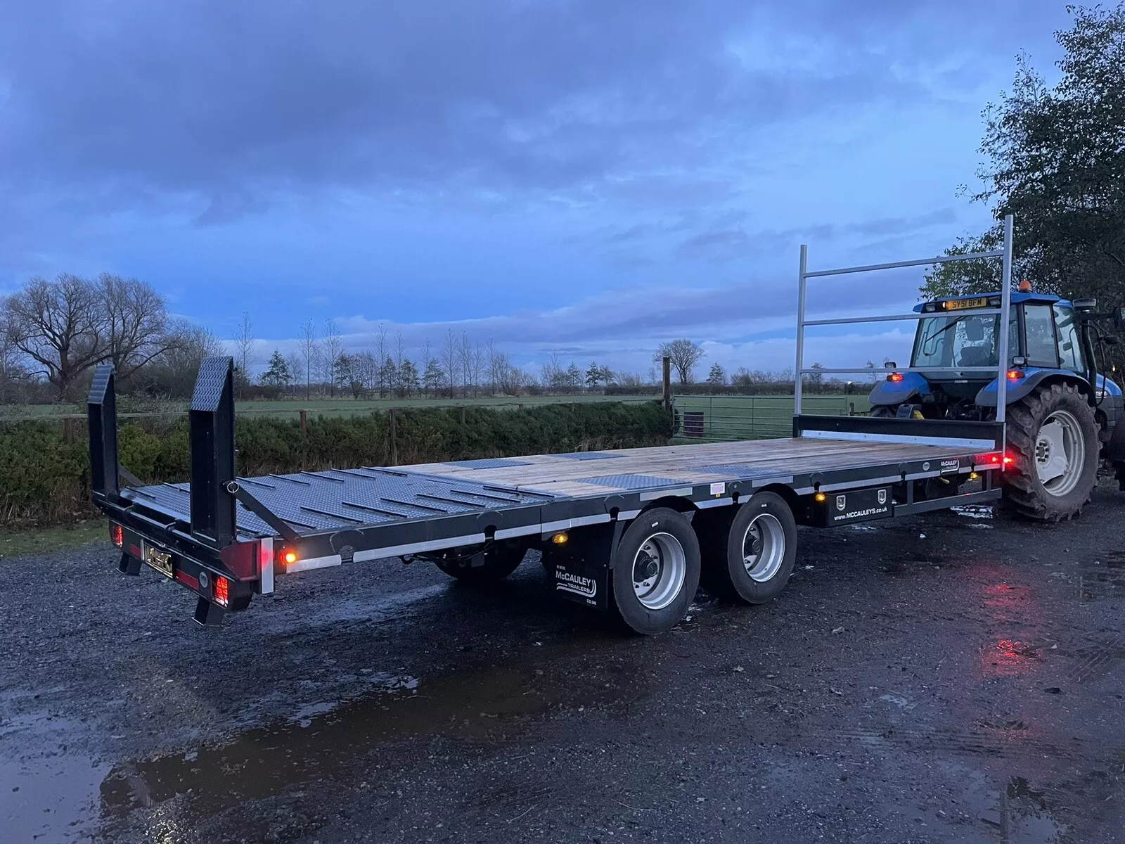 New McCauley Low Loader Tractor Trailer Hydraulic BeaverTail +VAT ...