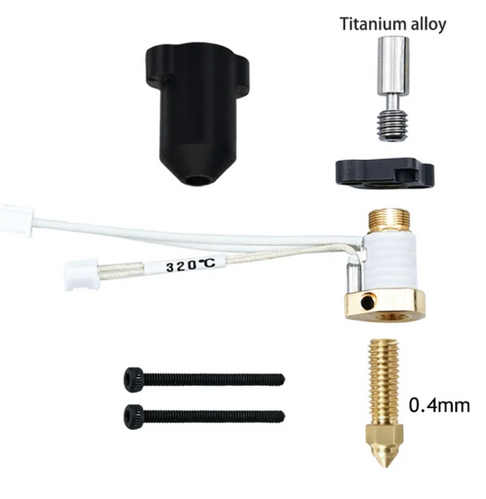 Titanium Ceramic Hotend Kit For Creality K1/K1 Max Hotend Kit | Zee3D
