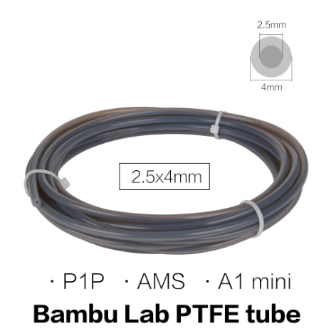 PTFE Tube for Bambu Lab X1/P1/A1 Series - 4 Meter | Zee3D