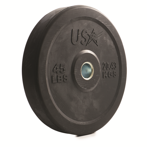 USA Solid Rubber Bumpers | Power Fitness