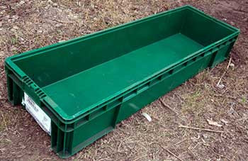 Used Plastic Tote Pan, 15'' X 48'' X 8'' | Terminal Steel and Equipment ...