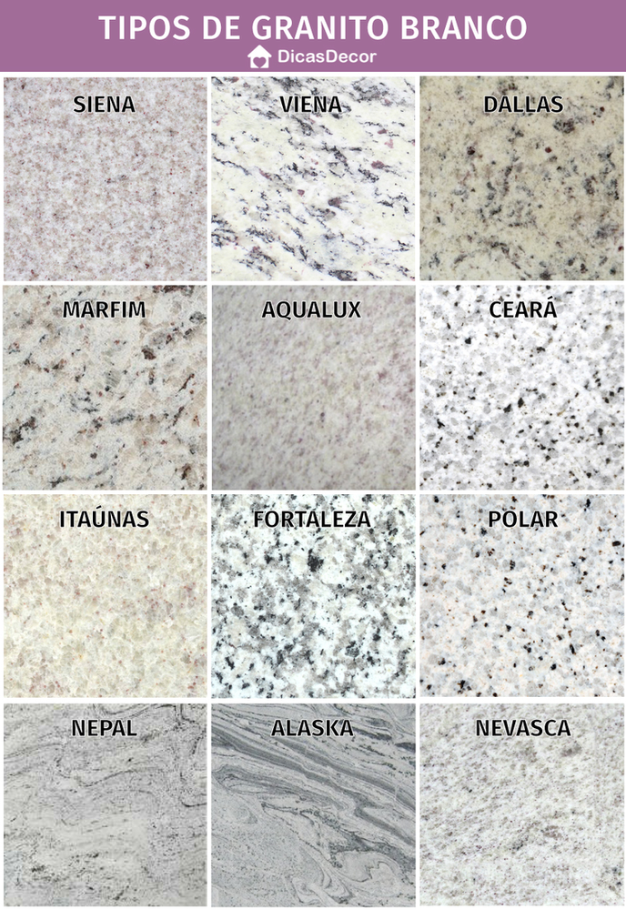 Granito branco: conheça os principais tipos