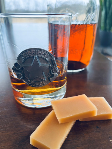 Blue Line Label Bourbon Caramel | Cicero Caramel Co.