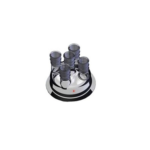 Duran 6528-49 Five Necks Reaction Flask Head with Schott Flat Flange ...