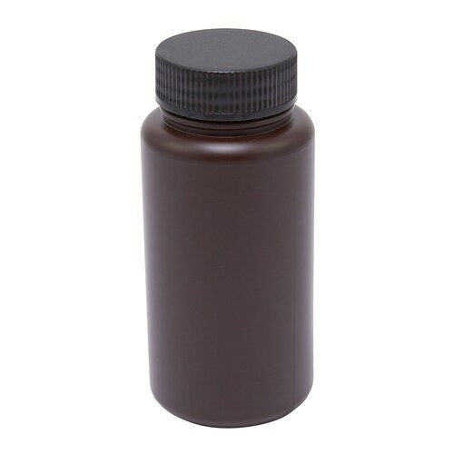 Wide Mouth Lab Bottles, HDPE, Amber 64 oz, case/6 | (주)파머I실험실I병행수입I직구