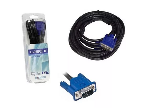 Cabo Para Monitor Vga 5 Metros Com Filtro Exbom Cbx-mvga50 | DBR ...