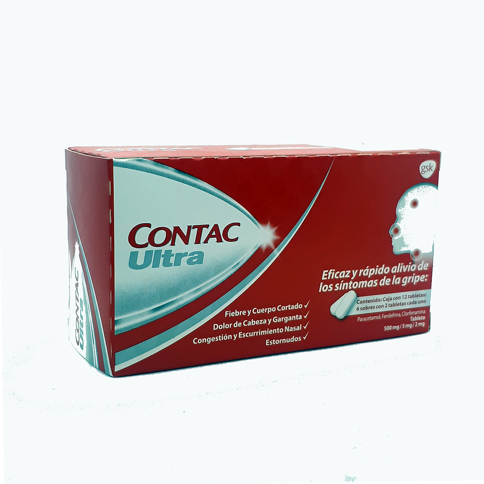 CONTAC ULTRA, CAJA CON 12 TABLETAS | Innofarmx