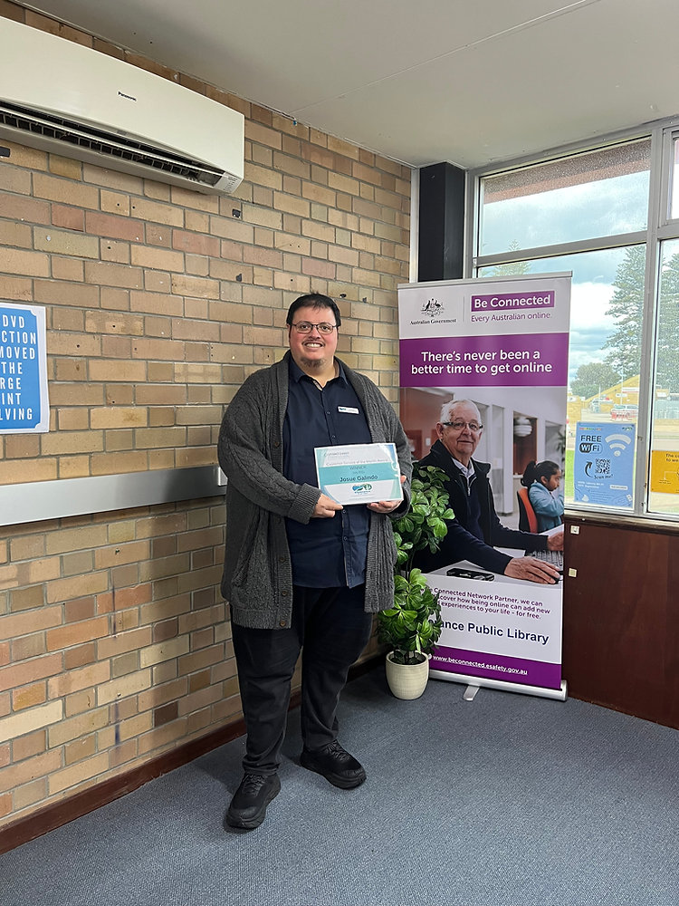 Customer Service Award: Josue Galindo, Esperance Public Library