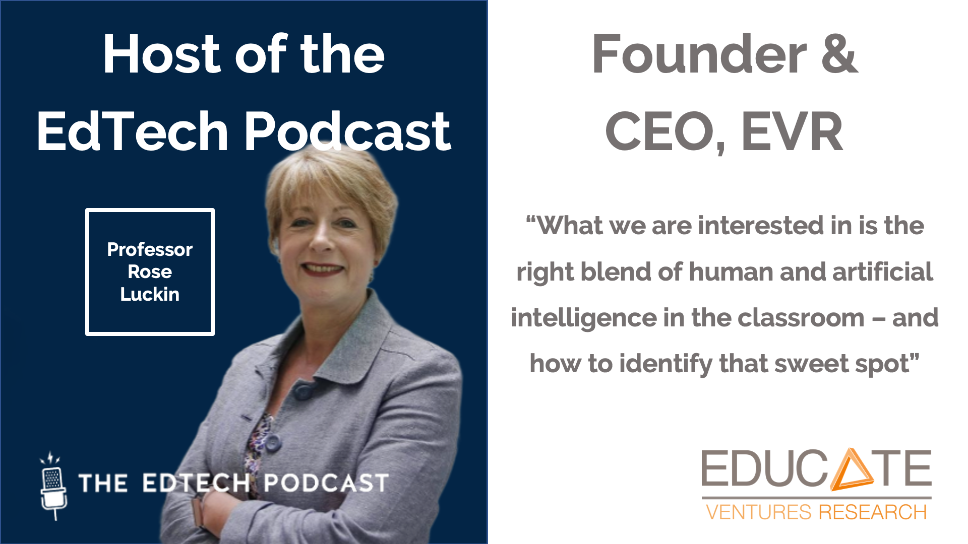 Expert Speakers | Professor Rose Luckin's EDUCATE Ventures Research ...