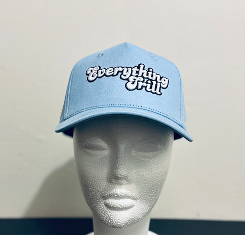 Everything Trill - Snapback - Sky Blue - Retro Font | Everything Trill