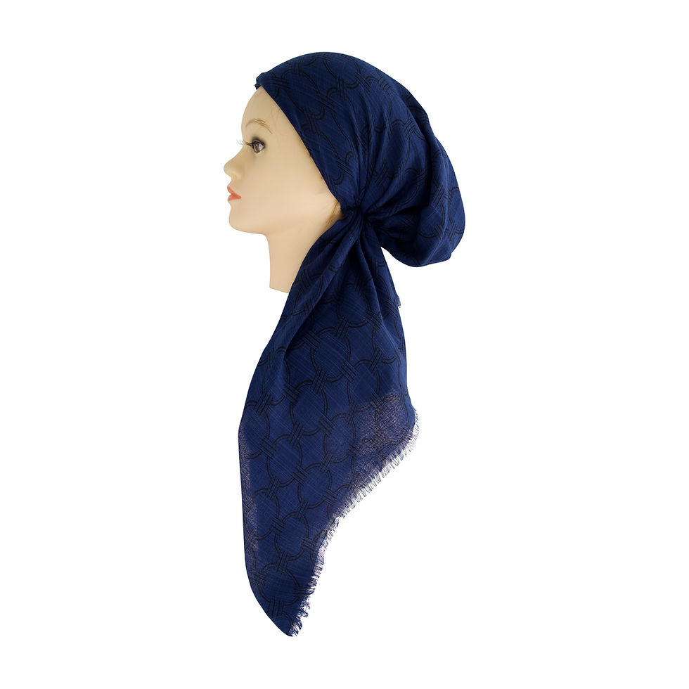 Navy Chain Pretied | Top That