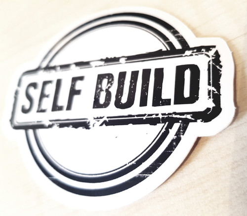 Self Build Circular Sticker | The Campervan Bible