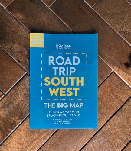 Road Trip South West - The Big Map - A2 Foldable | The Campervan Bible