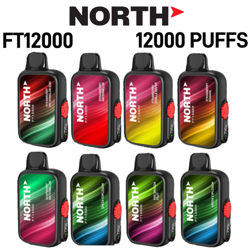 NORTH FT12000 DISPOSABLE VAPE - 12000 PUFFS - DISPLAY OF 10CT ...