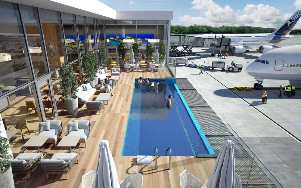 The World’s Coolest Airport Swimming Pool Opens Later This Year