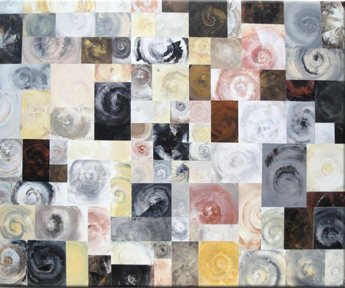 "La Dalle aux Ammonites - Œuvre Abstraite par Carole Framezelle ...