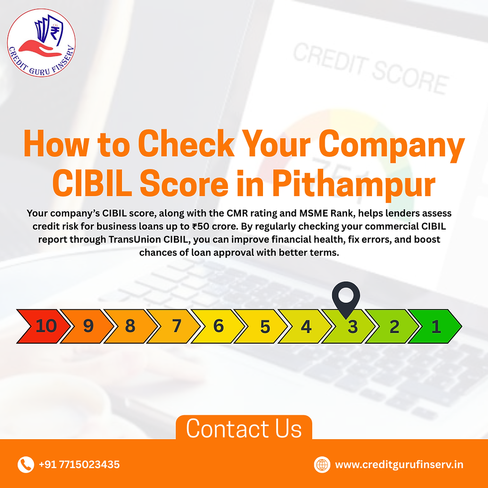 How to Check Your Company CIBIL Score in Pithampur
