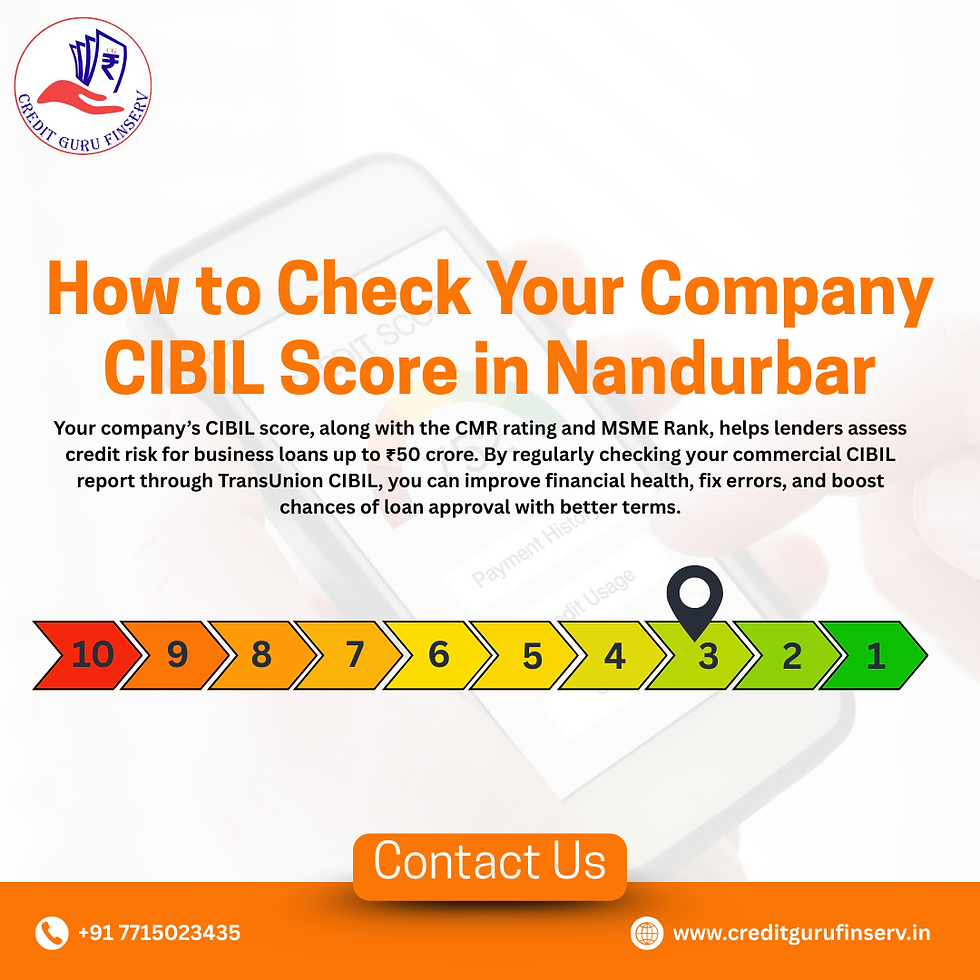 How to Check Your Company CIBIL Score in Nandurbar